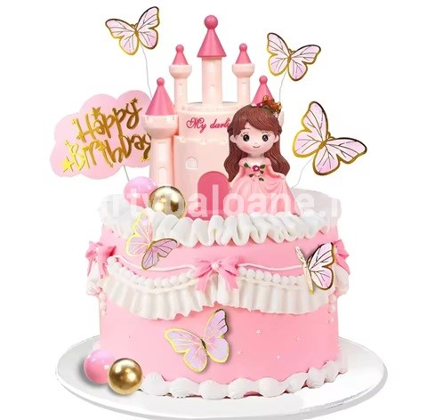 SET 19 TOPPERE 3D PENTRU TORT – PRINTESA , CASTEL , FLUTURI SI BILE ...