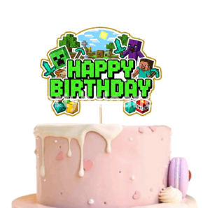 TOPPER PENTRU TORT – MINECRAFT MODEL 3 – PartyBaloane